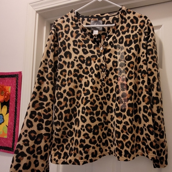 Pj Couture | Intimates & Sleepwear | Nwt Xl Pj Couture Leppard Print ...